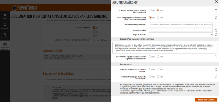 Importer ses drones sur Clearance depuis AlphaTango - Clearance