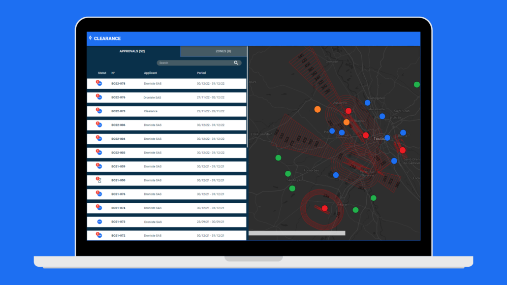 Drone flights authorisations with Clearance